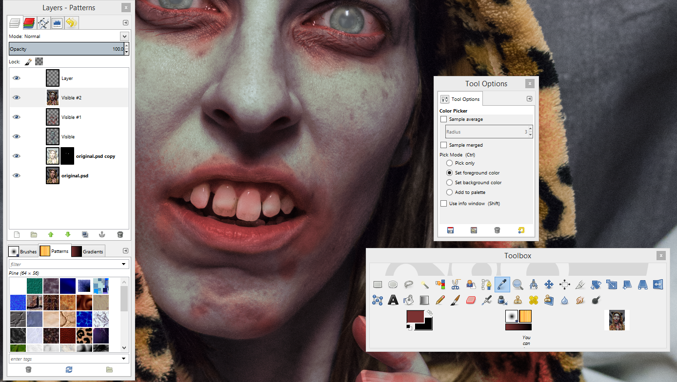 Jeannie Nadja Studios: Gimp Zombie Tutorial