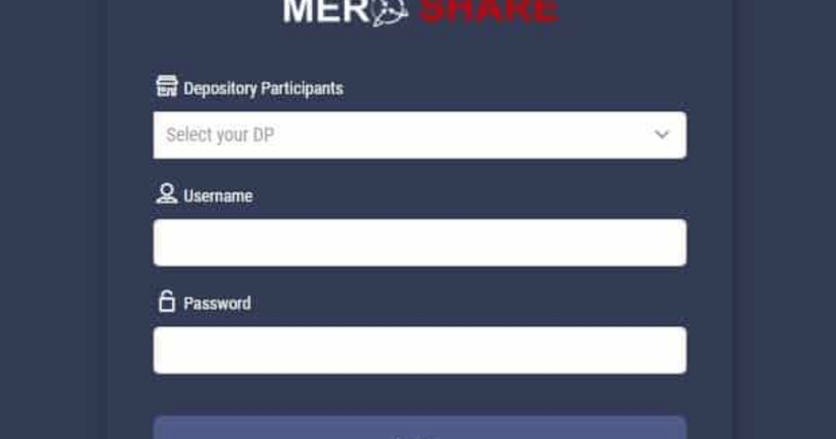 How To Login Into Mero Share?