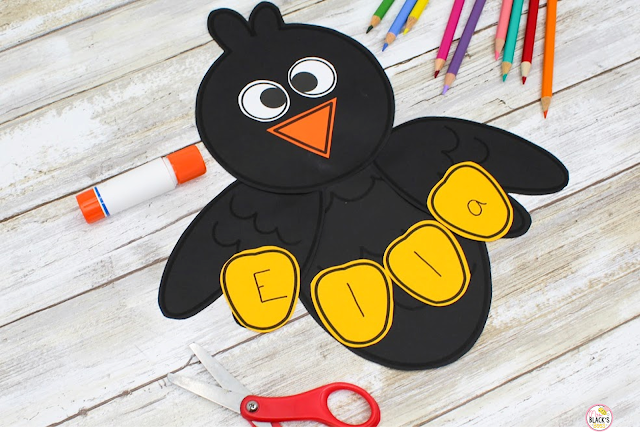 Scarecrow and Crow Name and Writing Crafts for Bulletin Boards | Mrs ...