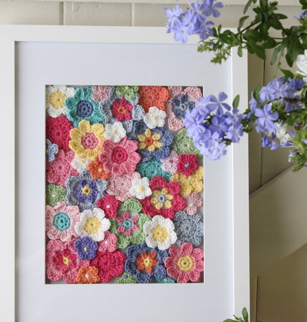 Crochet Tableau de fleurs