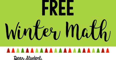 Kelly McCown: Winter Break NO PREP Math Packet FREEBIE