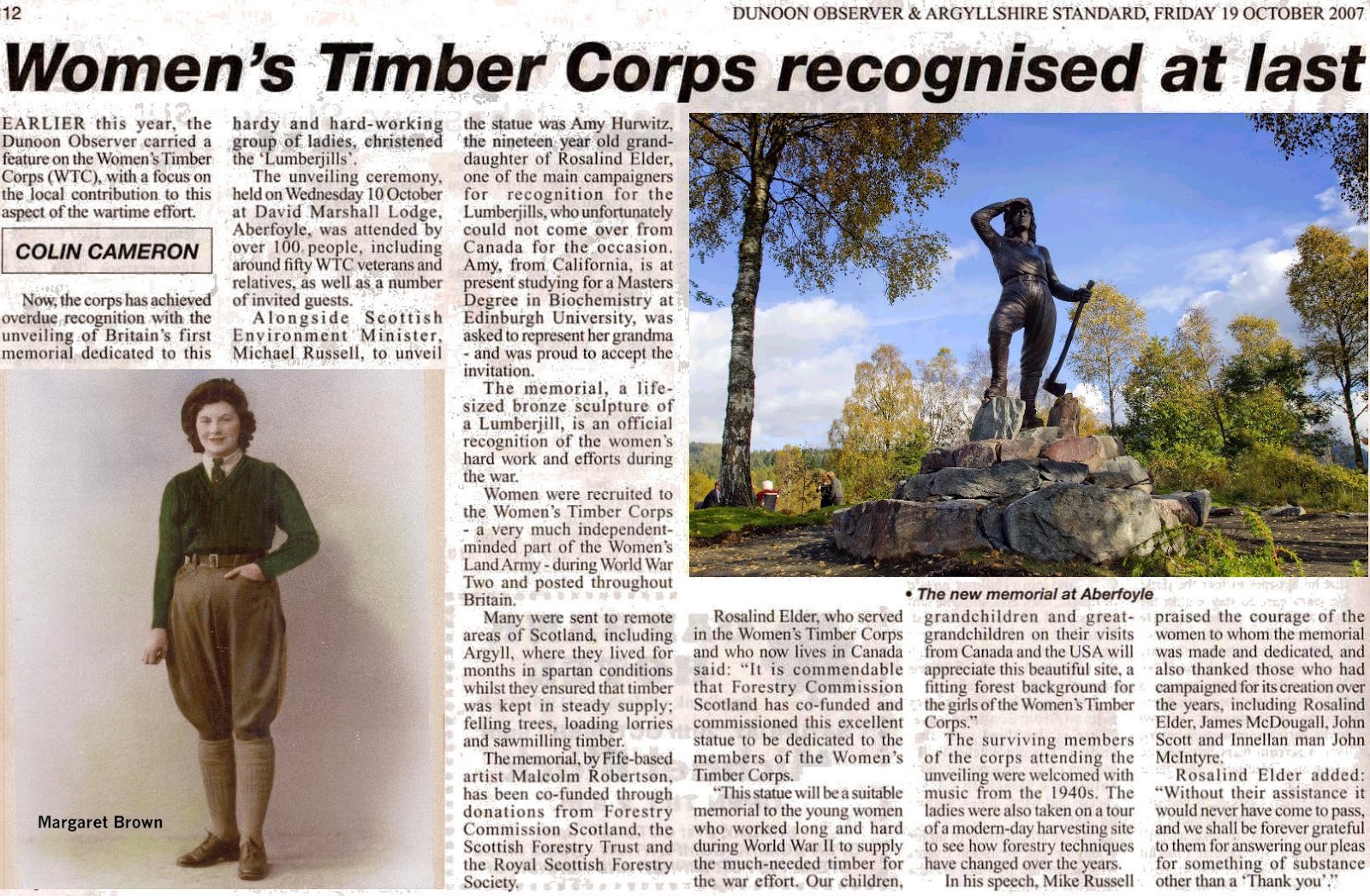 Long May She Rain : Lumberjills of The Women's Timber Corps