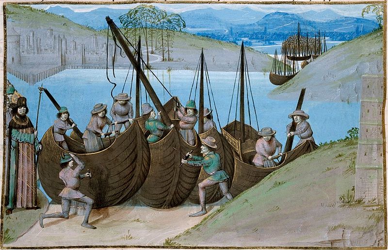 Transporting horses by sea in the Middle Ages