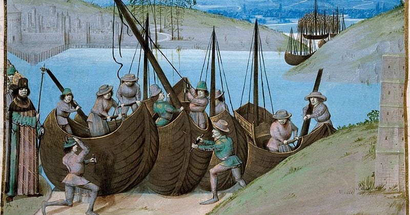 Transporting horses by sea in the Middle Ages