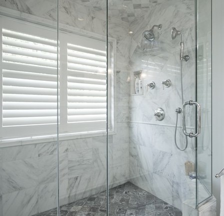 Solution to the large window IN the shower... Simple DIY cover ...