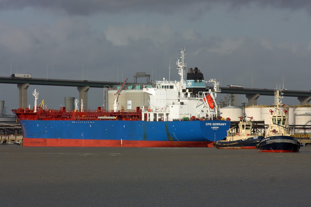 UK Shipping: CPO GERMANY at Vopak and outbound at Gravesend 16/01/2014