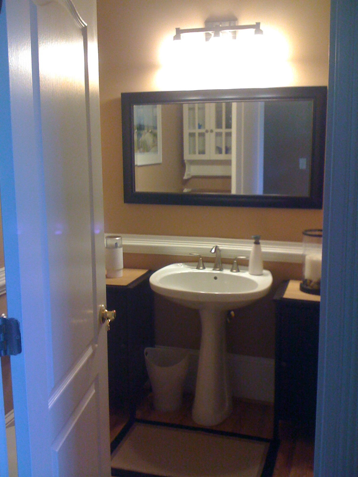 CasaLupoli: Powder Room: Updating Fixtures and Storage