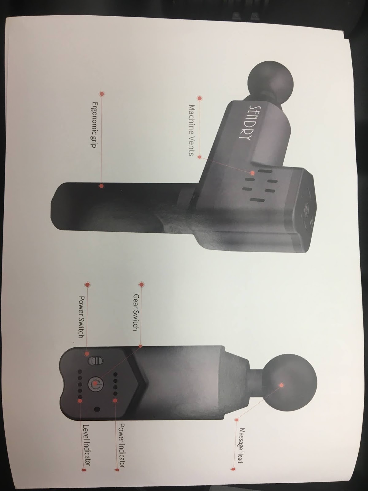 Product Reviews: SENDRY Massage Gun - Upgraded Handheld Portable Silent ...