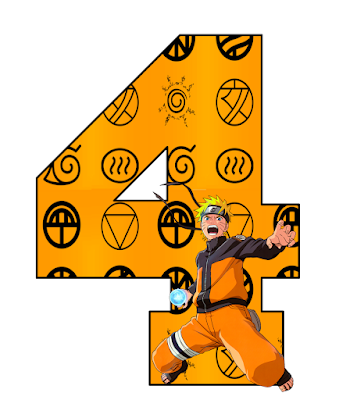 Kits imprimibles gratis : Números para imprimir Naruto