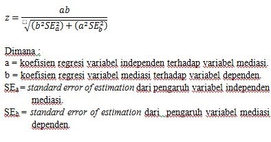 TUTORIAL STATISTIK: Uji mediasi dengan Sobel Test