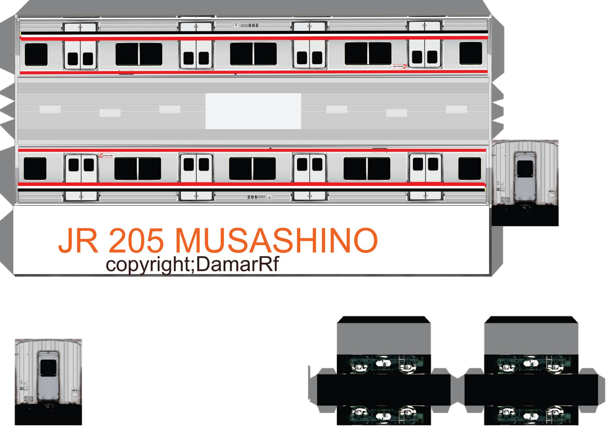 papercraft krl indonesia by damar papercraft