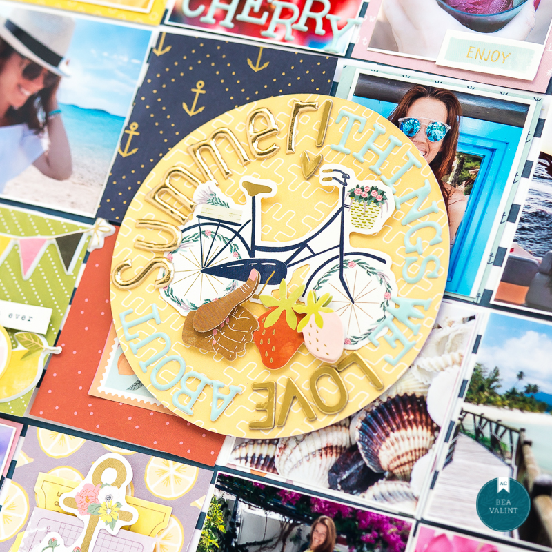 Bea Valint: It's Summer! layout | American Crafts DT