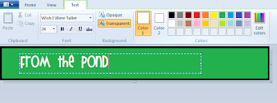 How to Make a TPT Basic Store Banner Using MS Paint | From the Pond