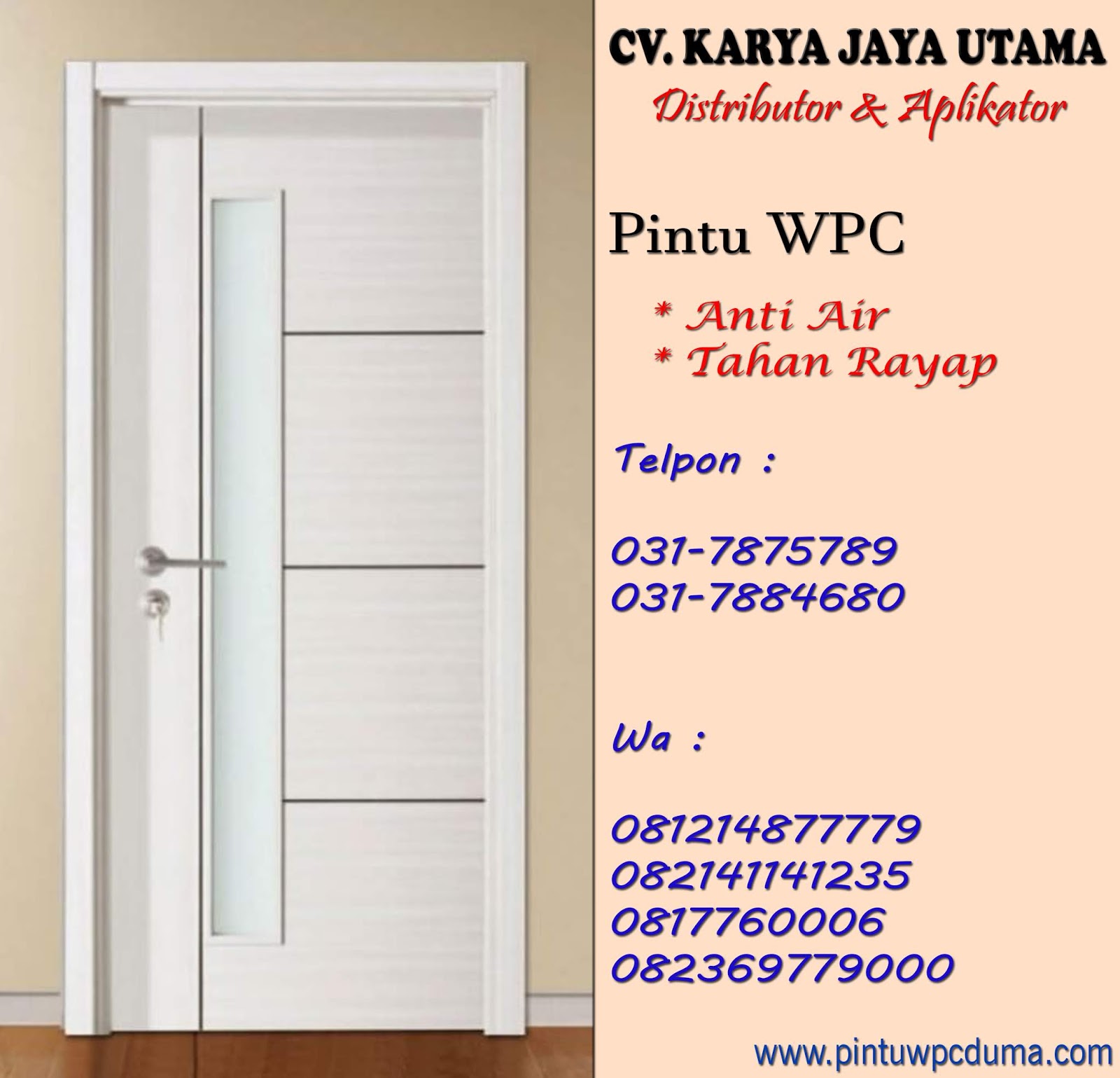 PINTU WPC DUMA MURAH | HARGA PINTU MURAH | DESAIN MODEL PINTU MINIMALIS ...