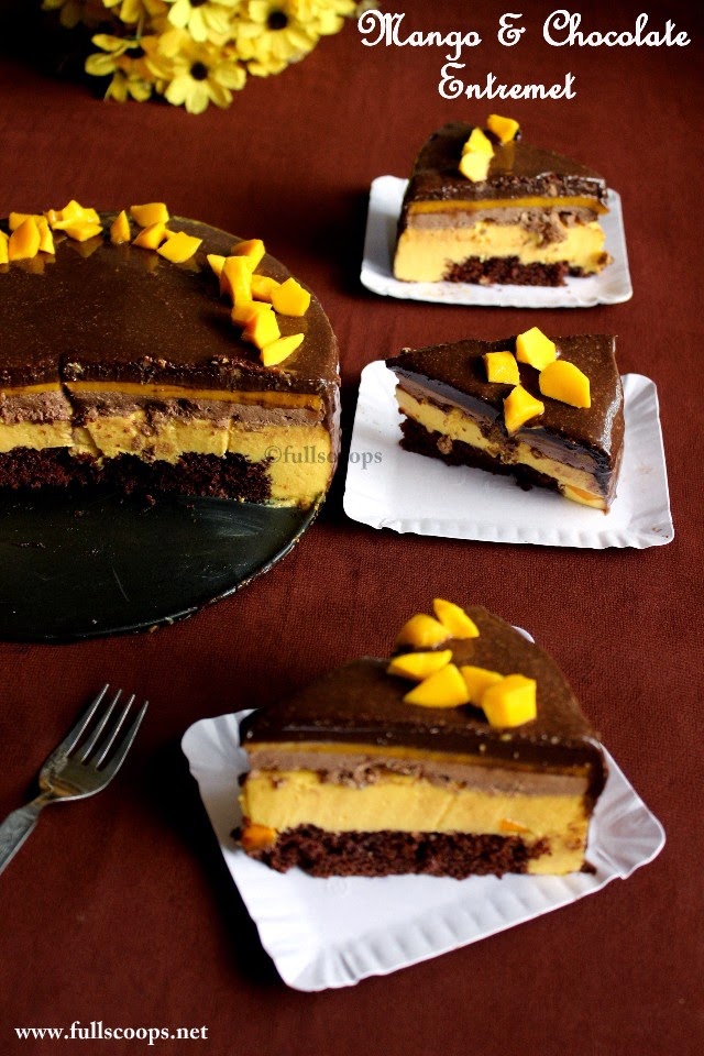 Mango and Chocolate Entremet ~ Full Scoops - A food blog with easy ...