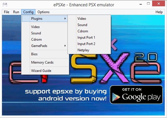 ePSXe, the best free emulator for PLAYSTATION