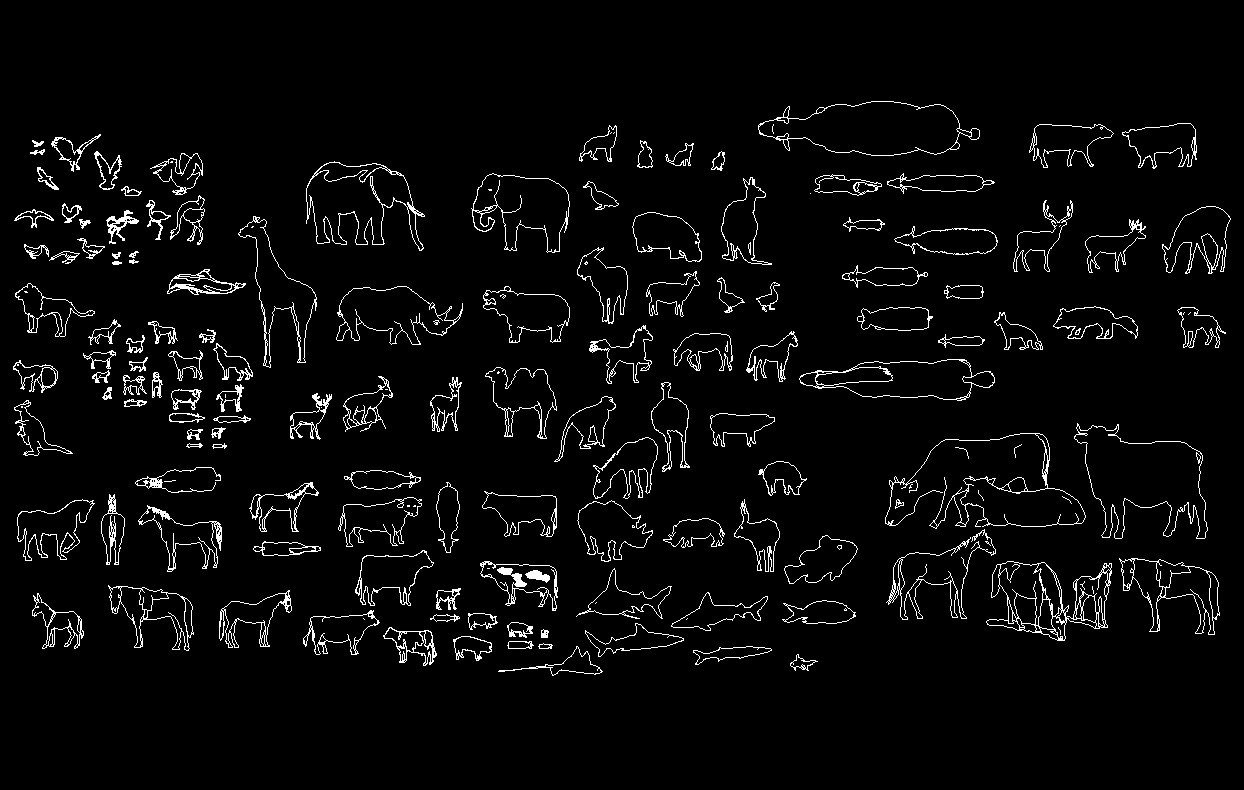 Animals CAD Symbols