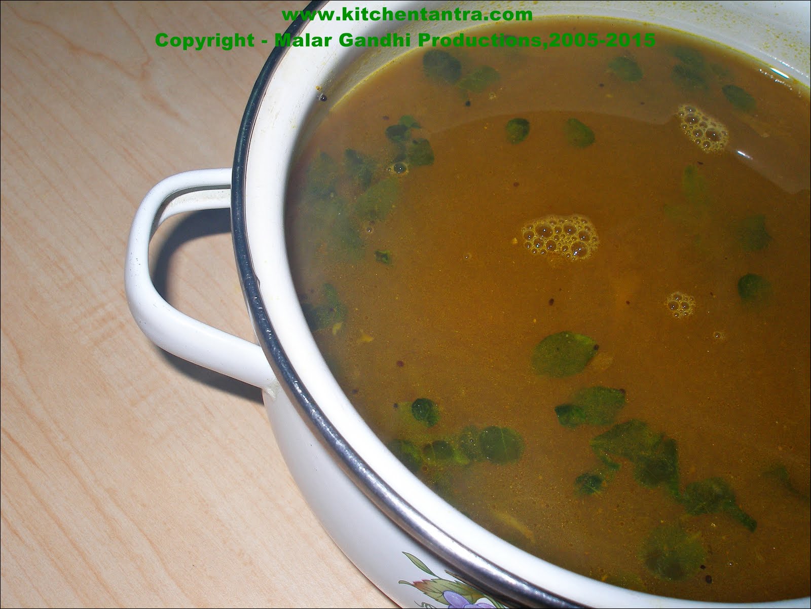 Fresh Green Peppercorn’s Soup / Pacha Milagu Rasam | Kitchen Tantra