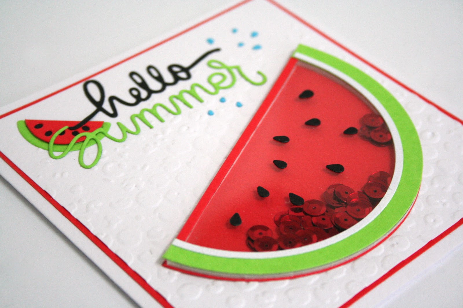 lo Scrapbooking di Veronica: watermelon shaker card