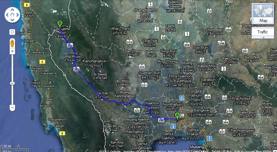 Thai Motorbike Rides: Bangkok - 3 Pagoda Pass, Burma.