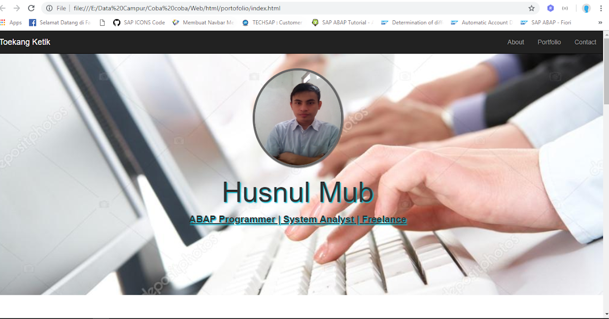 Membuat Portfolio Sederhana Dengan Bootstrap