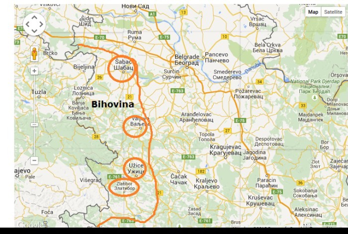 Balkan Hajmo Sloboda: Geografi tvrde: Šabac, Valjevo, Užice i Zlatibor ...