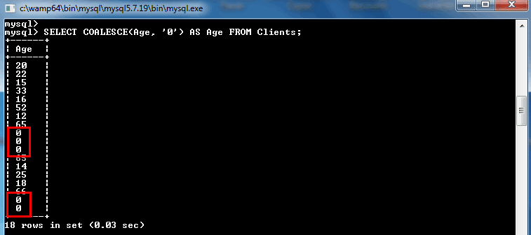 Replace All Null Values With 0 In Mysql Stackhowto