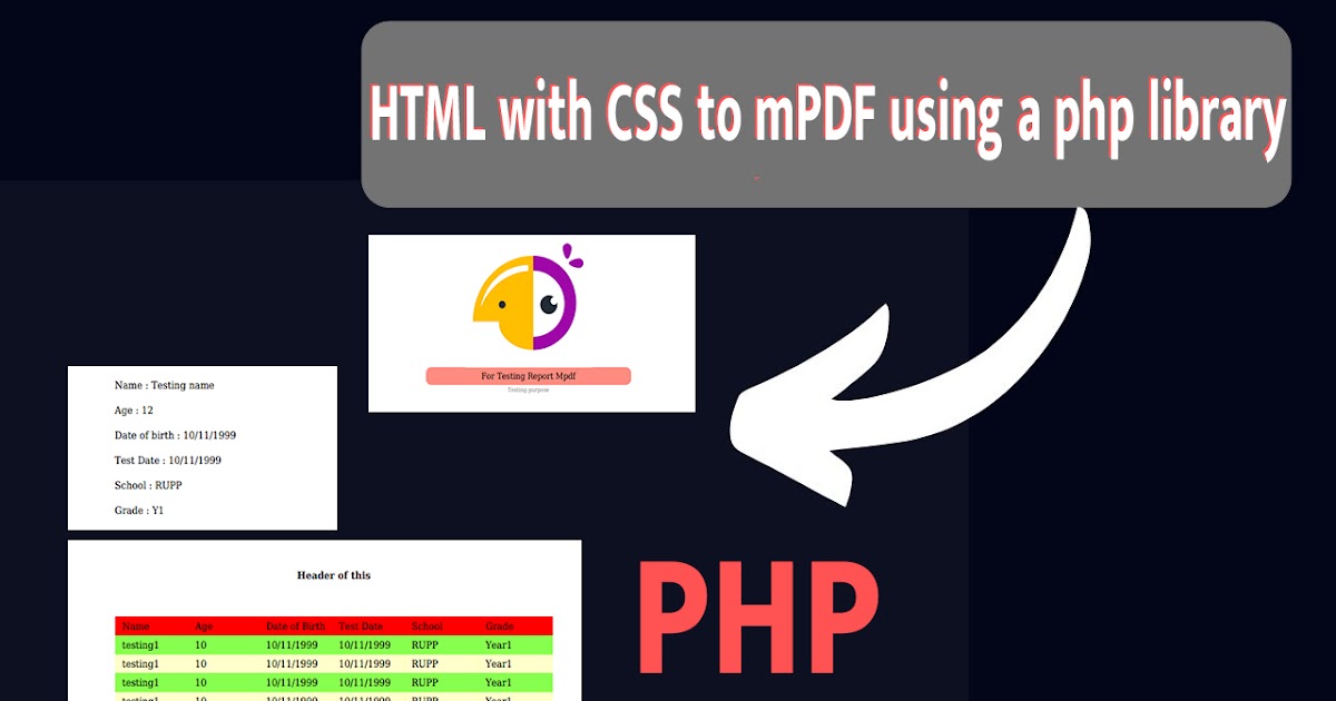 How to create HTML CSS with mPDF PHP Library How to create HTML CSS with mPDF PHP Library