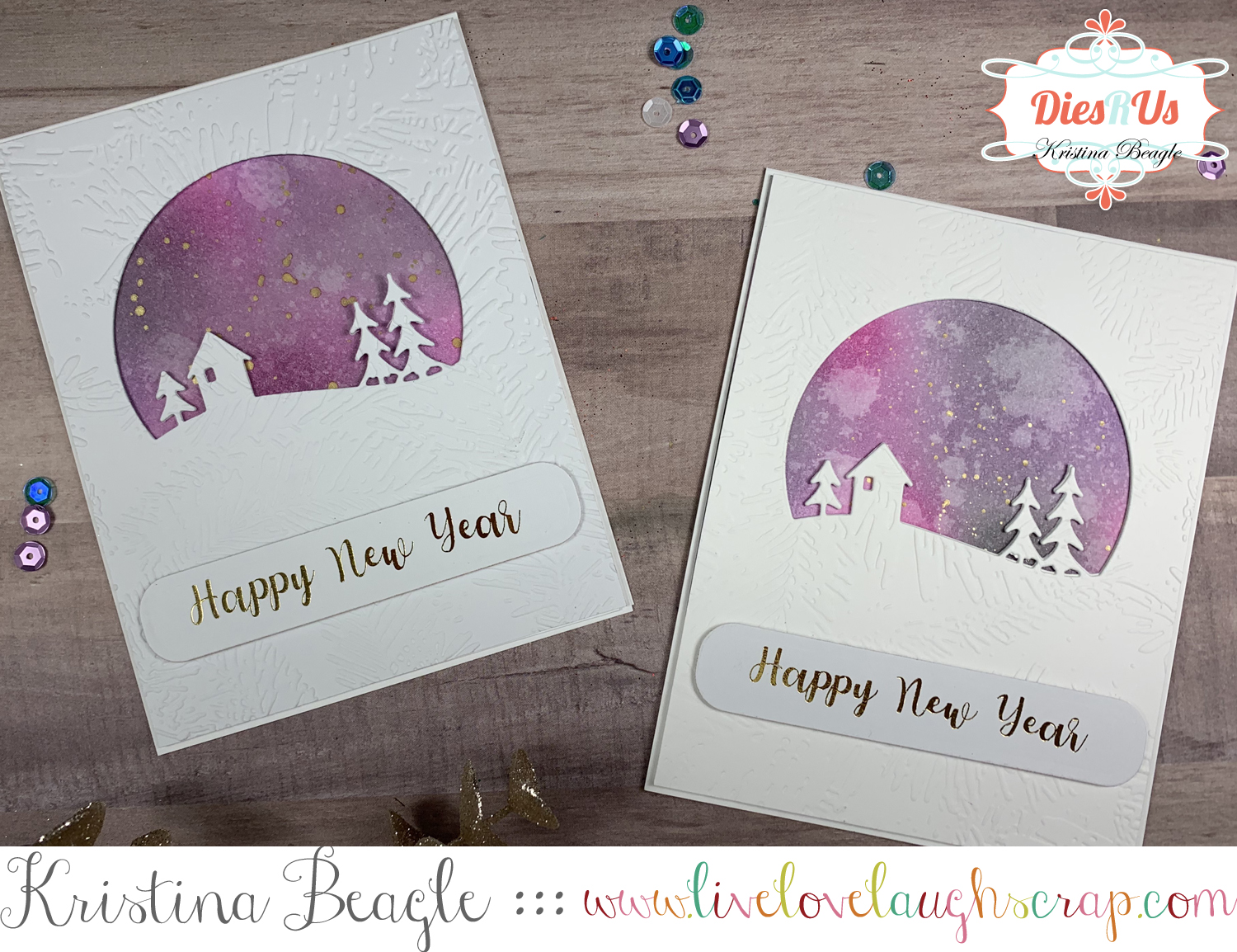 Dies R Us: Happy New Year card with Memory Box