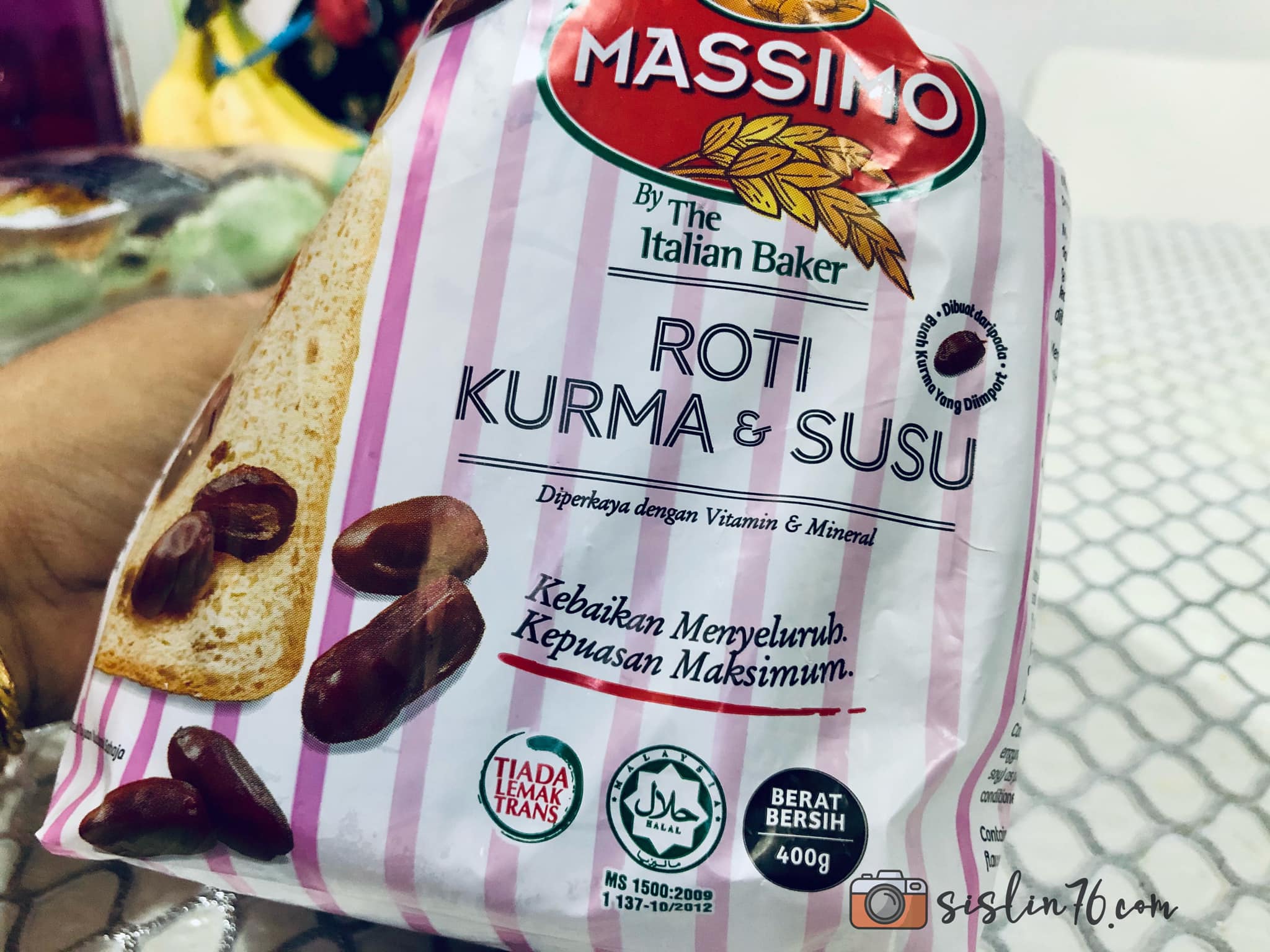 ROTI SANDWIC MASSIMO, KINI DENGAN PENGEDAP KESELAMATAN TAMPER-EVIDENT