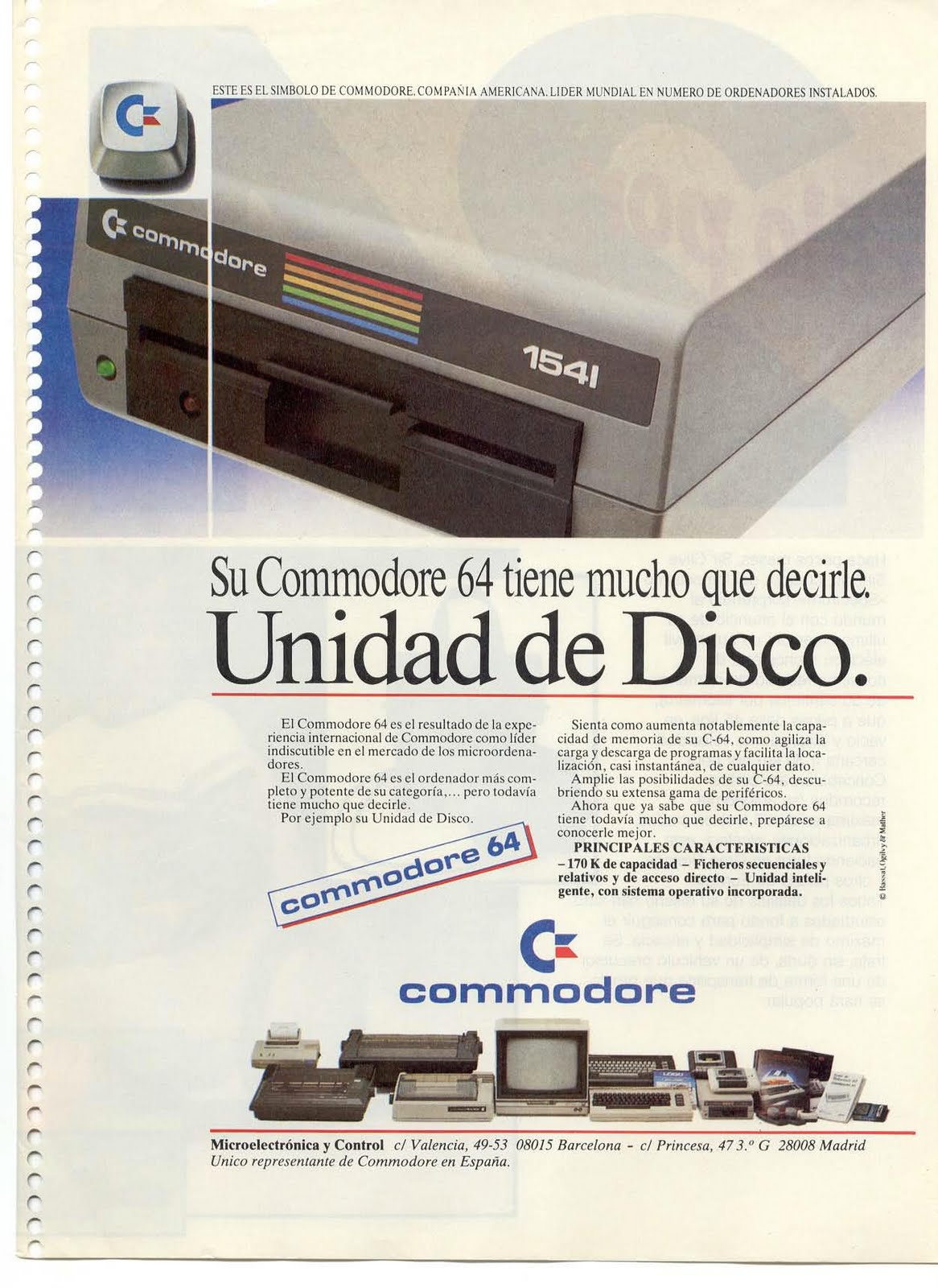 Microbytes Museum 80: COMMODORE 64 Publicidad 1985