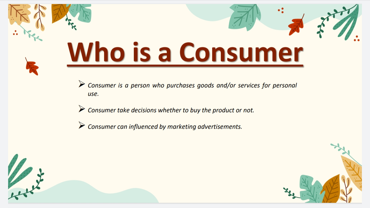 CONSUMER AWARENESS PPT ~ NTY PROJECTS