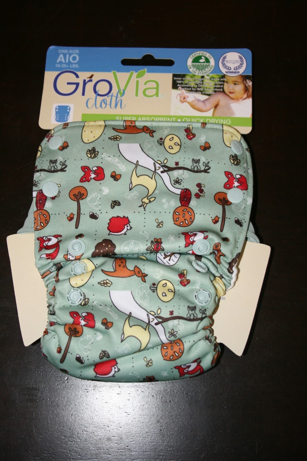 Trying To Go Green: Grovia AIO diaper and Magic Stick review