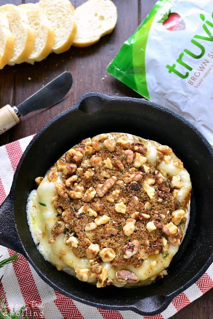 Brown Sugar Walnut Baked Brie Recipe - Girls Dishes