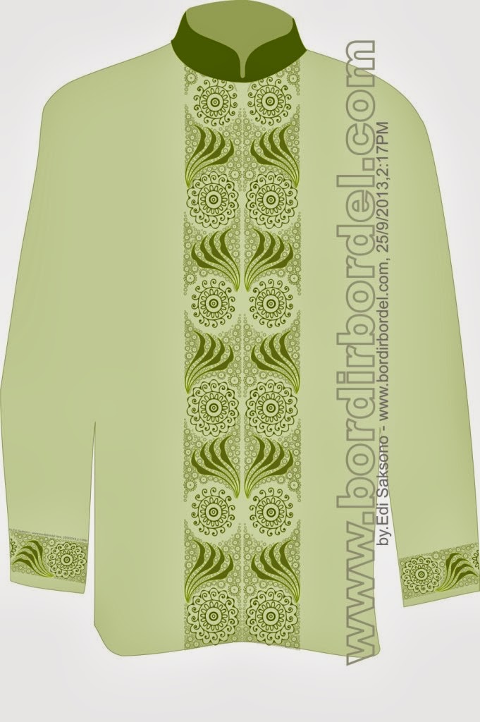 Motif Bordir Ornament Ampil | bordir