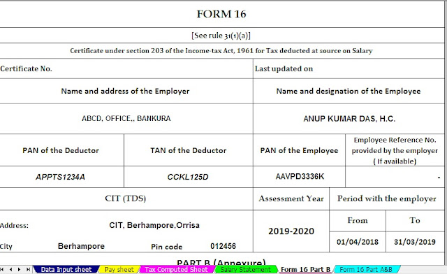 Free Download Automated Income Tax One by One Preparation Excel Based ...