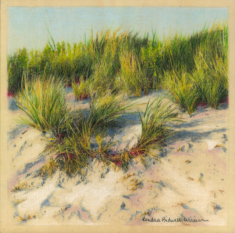 Beach Colored Pencil Drawing