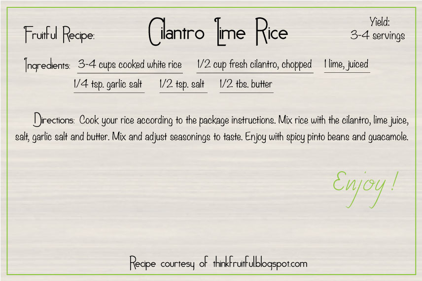 Fruitful: Recipe Cards and Series