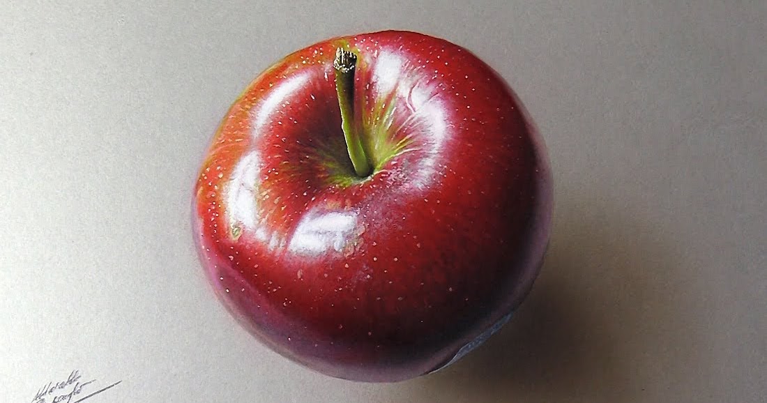 Drawing Red Apple 2020 - Marcello Barenghi