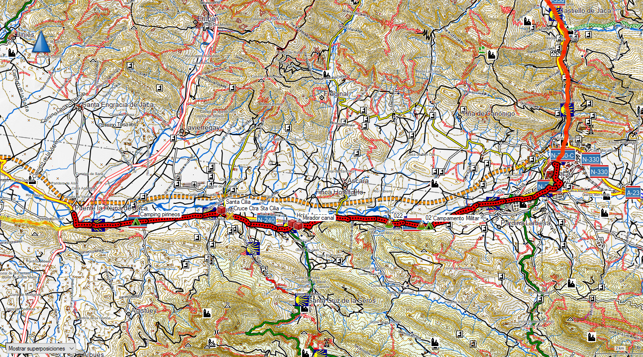 Wikiloc | Ruta JACA PUENTE LA REINA DE JACA, CAMINO SANTIAGO ARAGONES