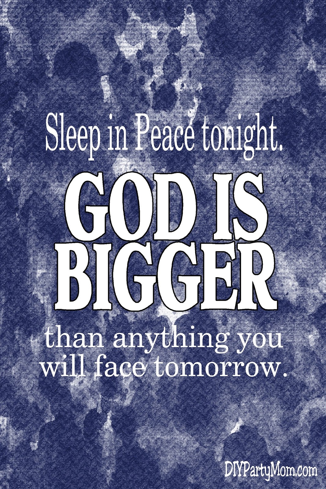 Sleep in Peace Tonight Quote Printable