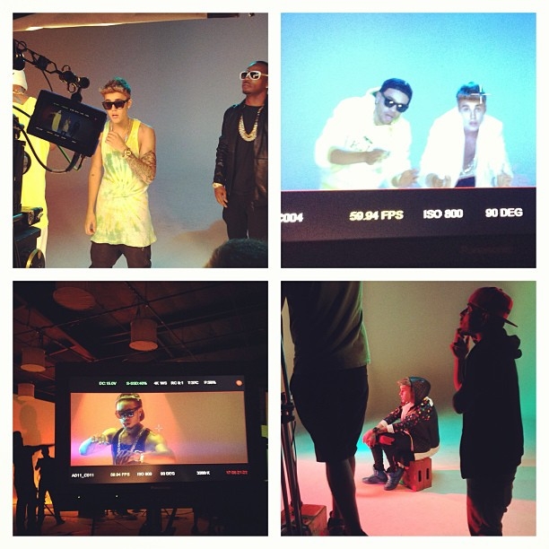 Nuevas fotos del Set de Lolly ~ Justin Bieber Noticias