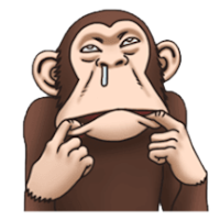 Emoticon Lucu Gambar Monyet PNG