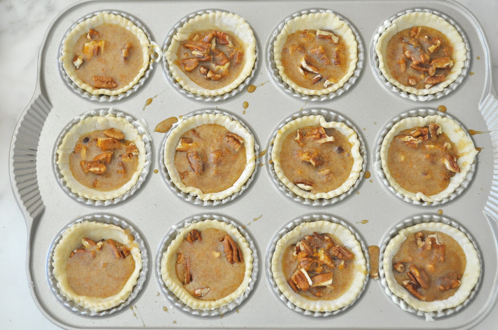 Cooking with Manuela: Puff Pastry-Pecan Mini Tarts Topped with ...