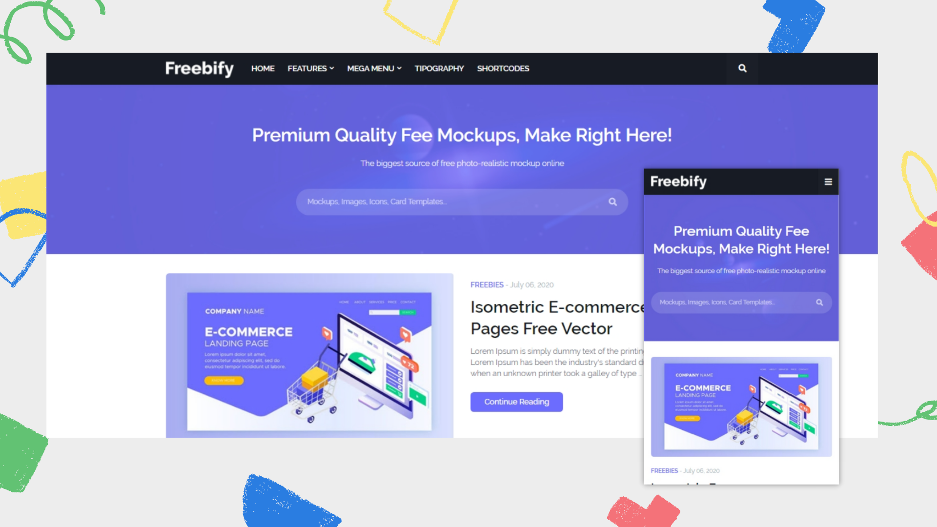 Freebify Premium Blogger Template - Freebify Theme Store Blogger ...