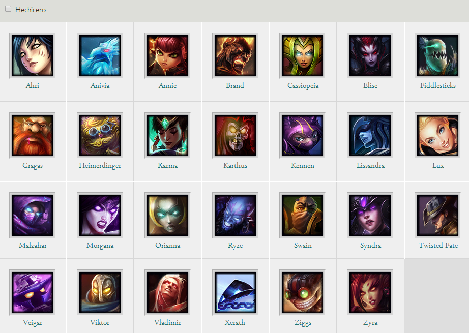 League of Legends (editando): Tipos de Campeones
