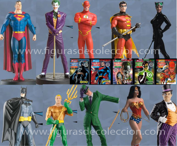FIGURAS DE COLECCION: DC super heroes coleccion de figuritas con revista