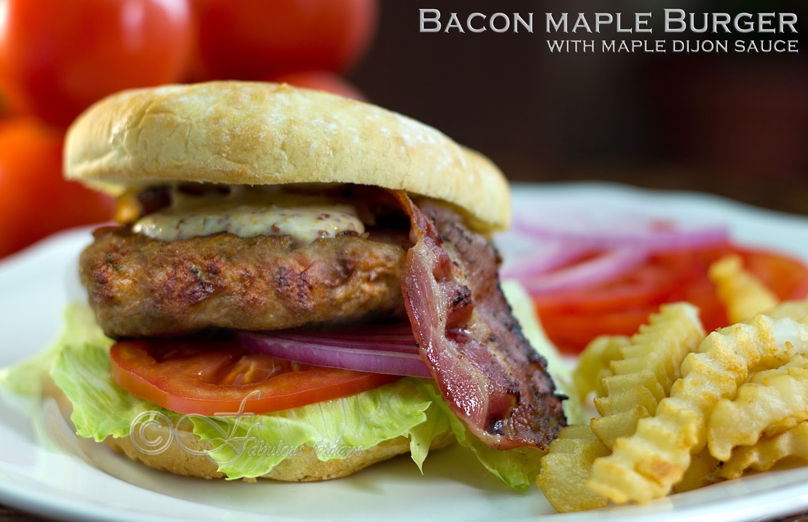 fabulous fridays: Bacon maple burger