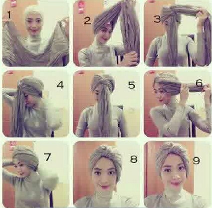 Tutorial Hijab Modern Turban untuk Kebaya - Explore IT