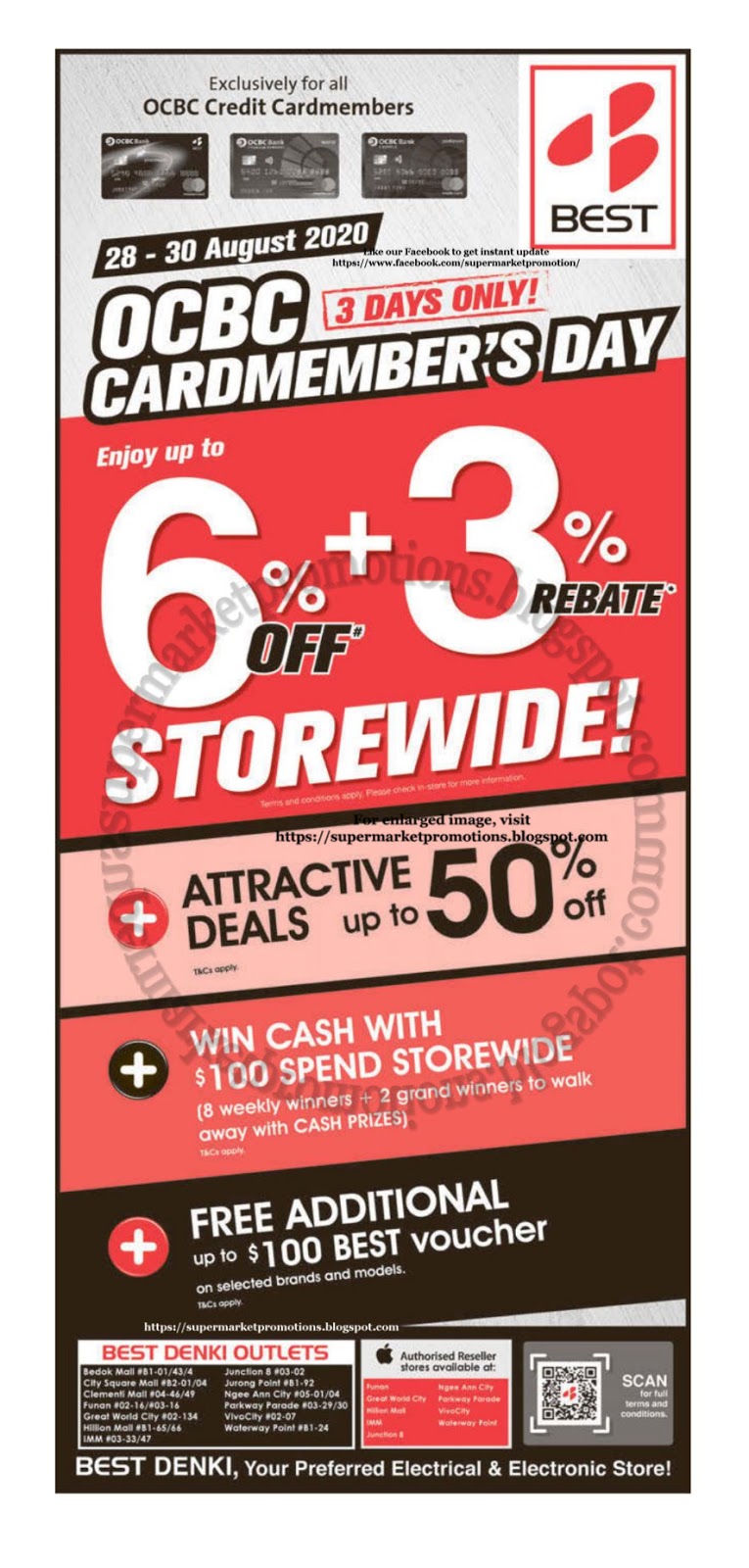 Best Denki OCBC Cardmember's Day Promotion 28 - 30 August 2020 ...